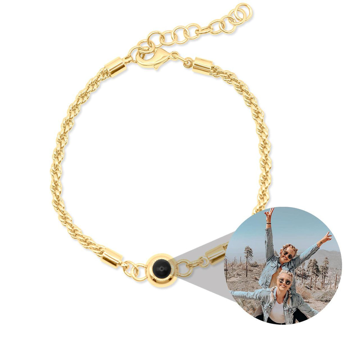 Memory Bracelet with Pictures Online - Personalized Photo Projection ...