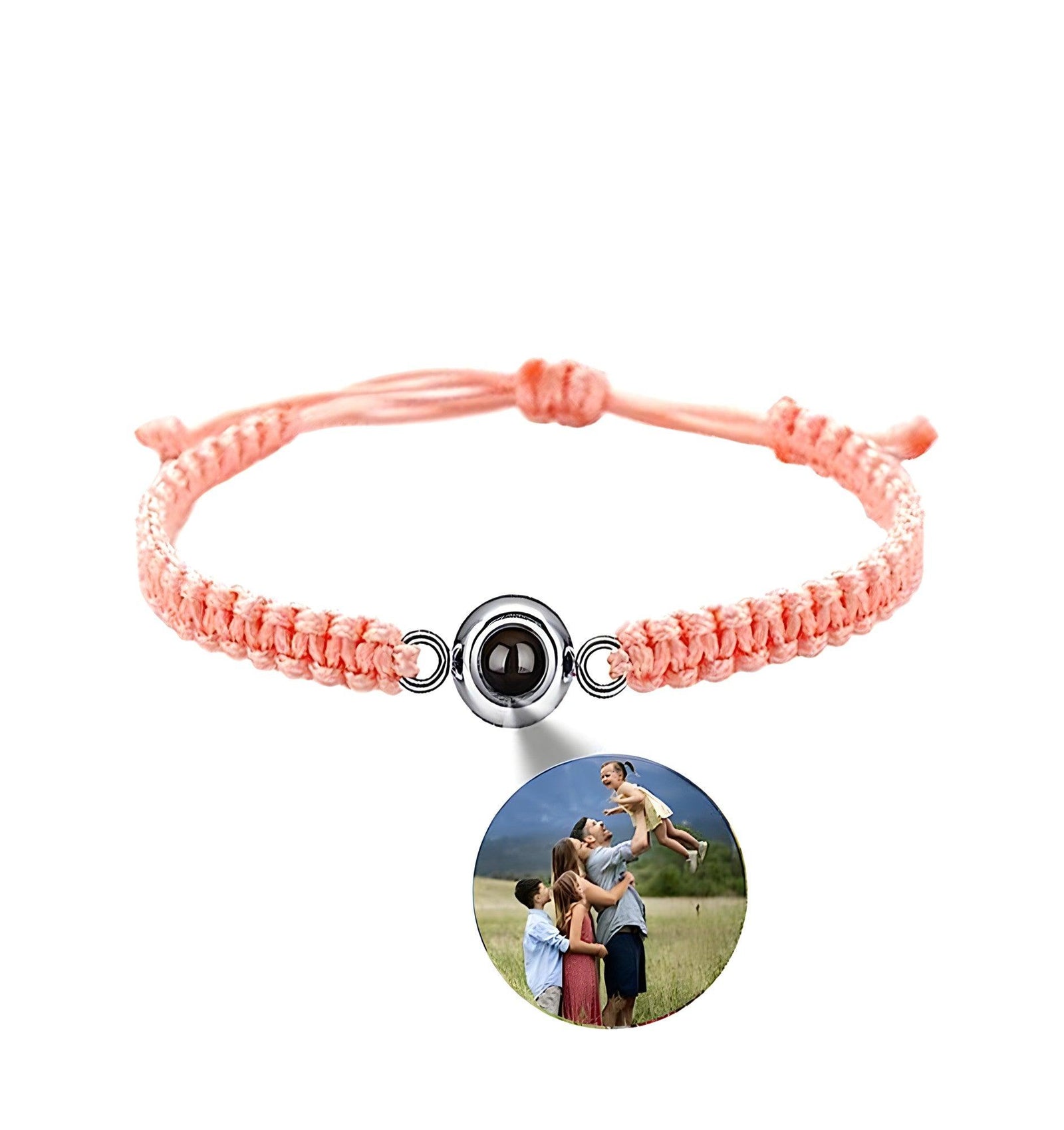 Eternity's Spark Photo Bracelet – Personalized Circle Photo Bracelet ...