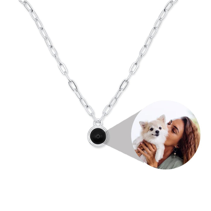 Women Photo Projection Necklace Online – Custom Photo Projection Charm ...