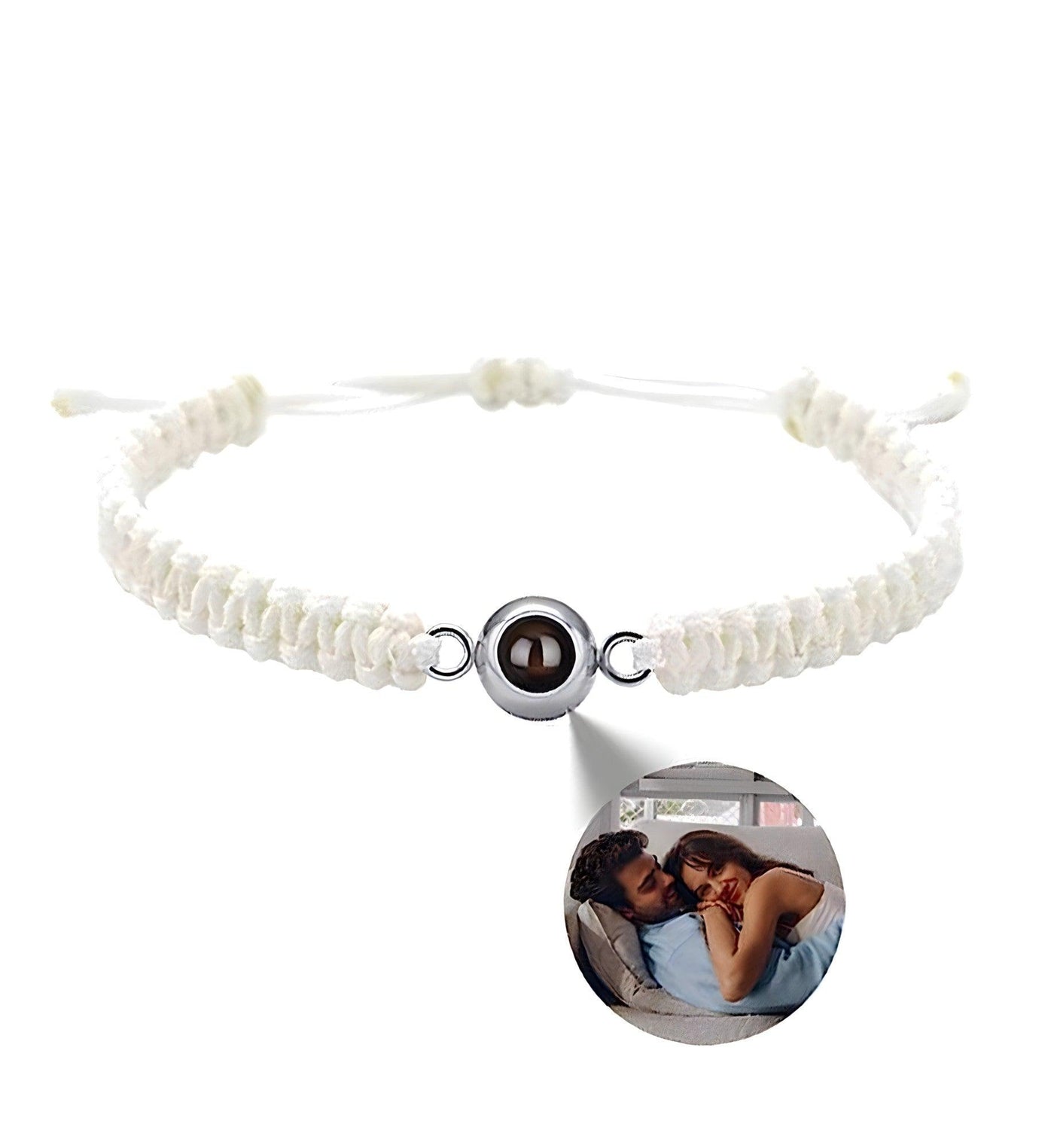 Eternity's Spark Photo Bracelet – Personalized Circle Photo Bracelet ...