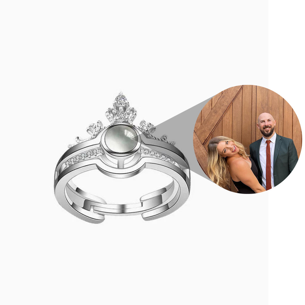 Eternity's Twilight Photo Ring – Personalized Circle Photo Ring Online ...