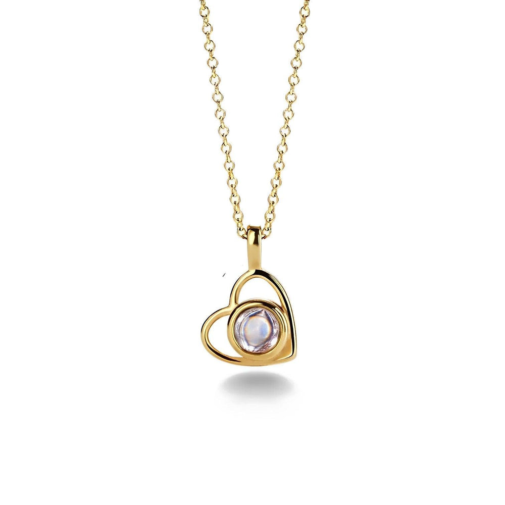 Eternity's Embrace Photo Necklace – Personalized Engravable Heart Photo ...