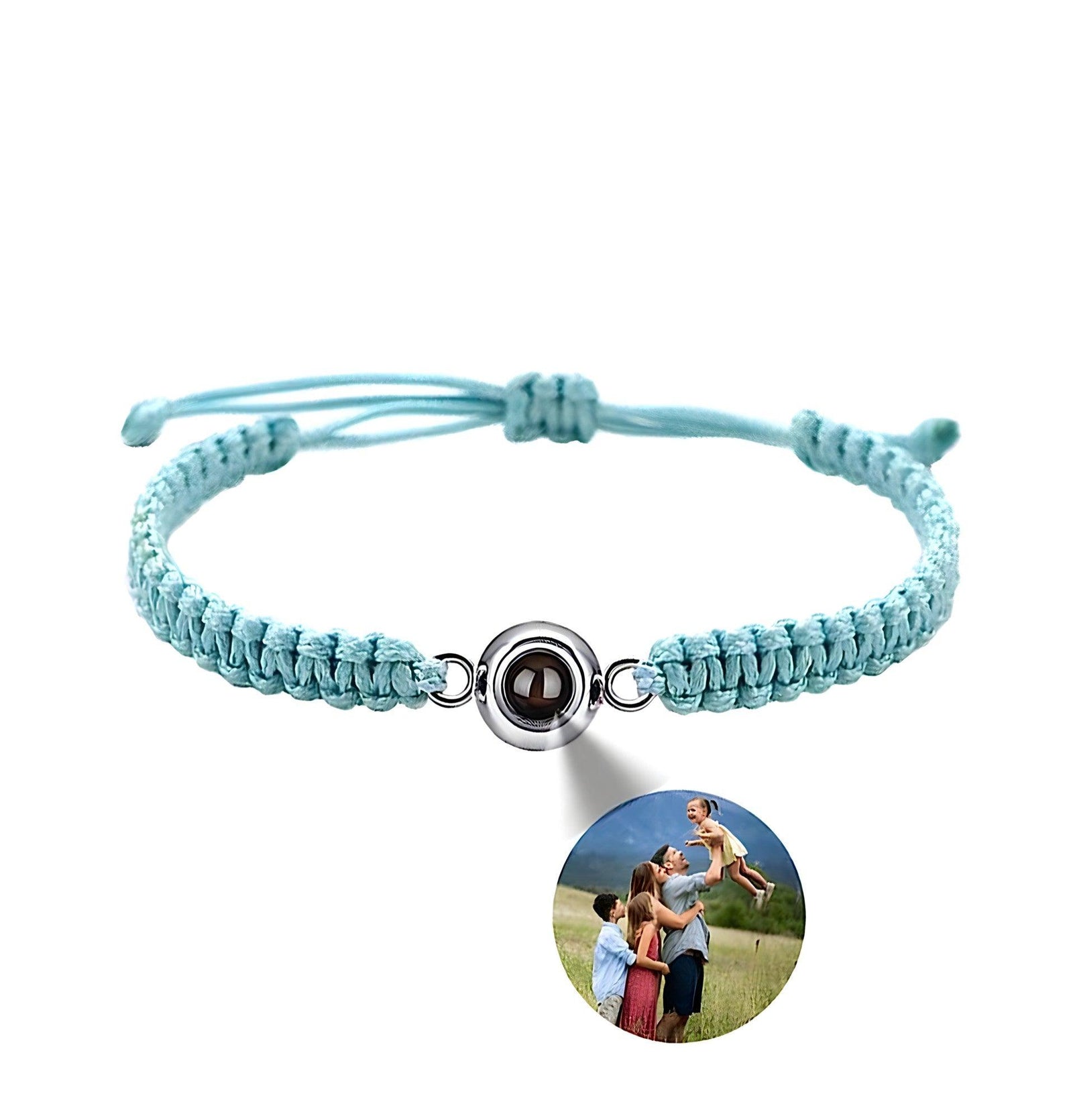 Eternity's Spark Photo Bracelet – Personalized Circle Photo Bracelet ...
